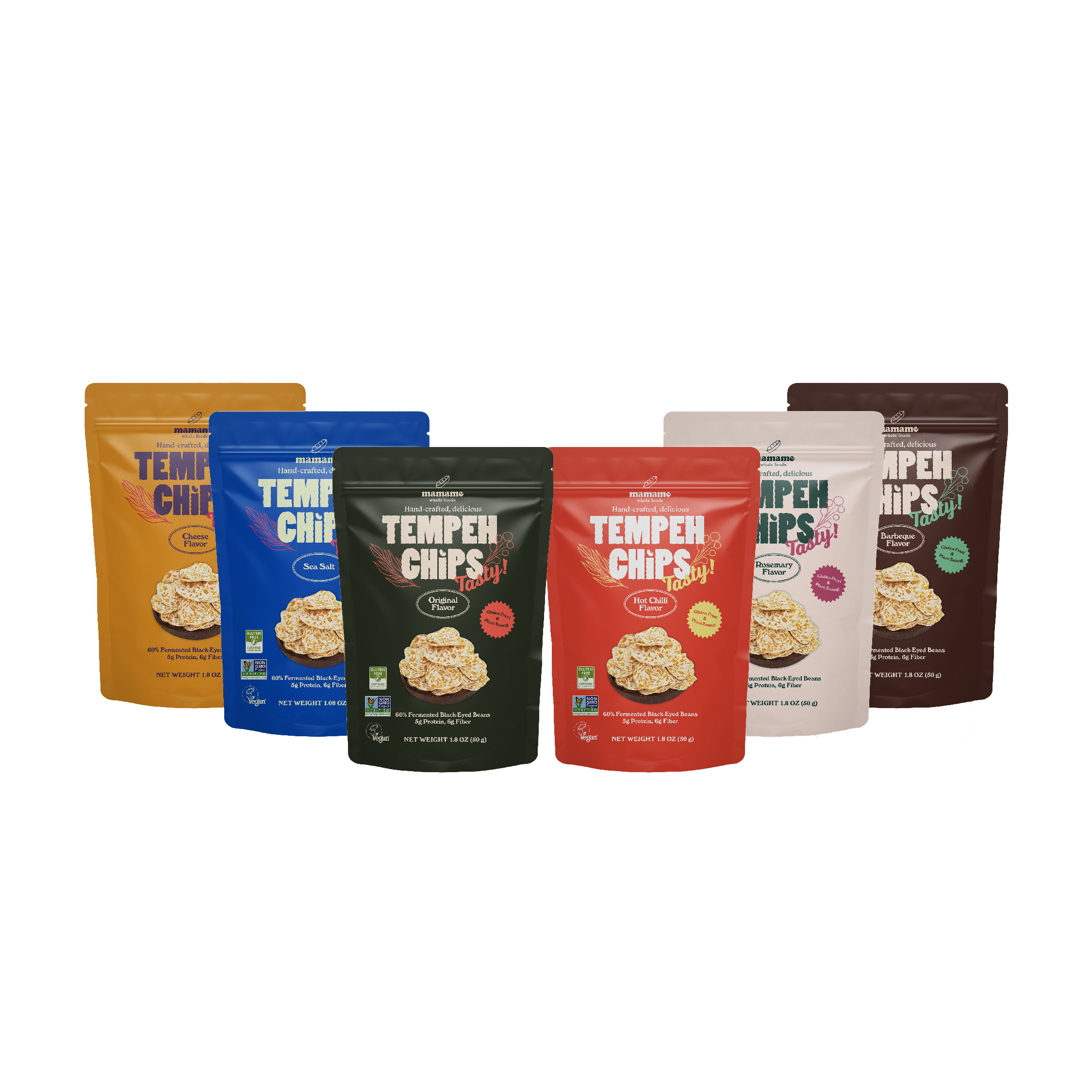 Tempeh Chips 50g Sampler Bundle of 6 – Mamame Whole Foods